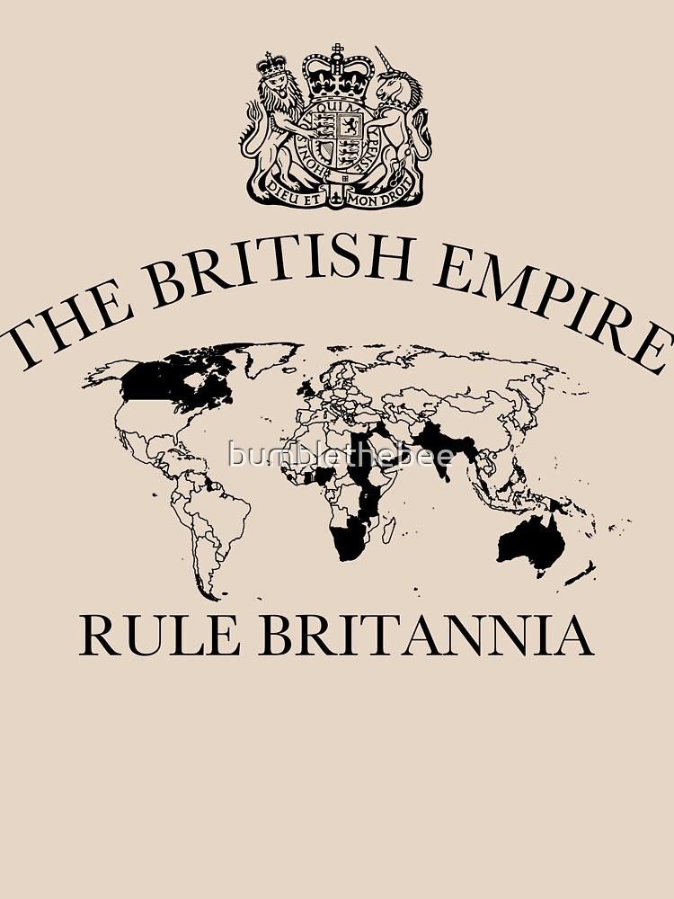 "RULE BRITANNIA" T-shirt for Sale by bumblethebee | Redbubble | british ...