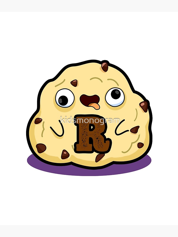 "Alphabet Letter R Cute Weird Dough Weirdo" Canvas Print by ...