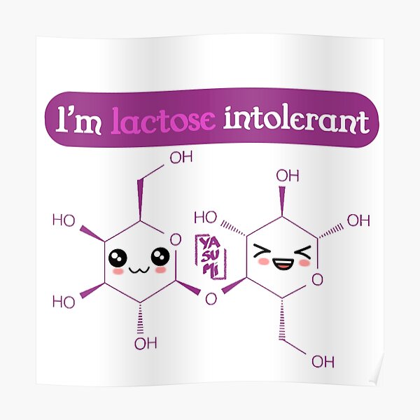 Lactose Intolerance Posters | Redbubble