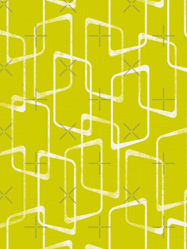 "Retro Lime Green Lino Print Pattern" iPhone Case for Sale by ...