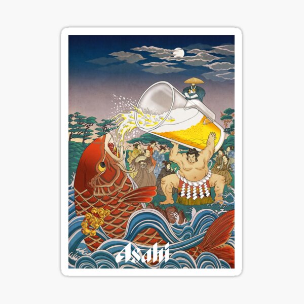 Asahi Beer Stickers | Redbubble