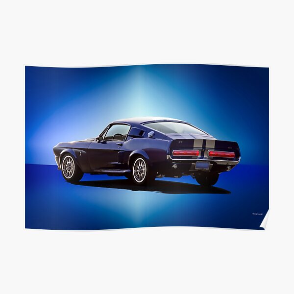 "1967 Ford Mustang GT" Poster by DaveKoontz | Redbubble