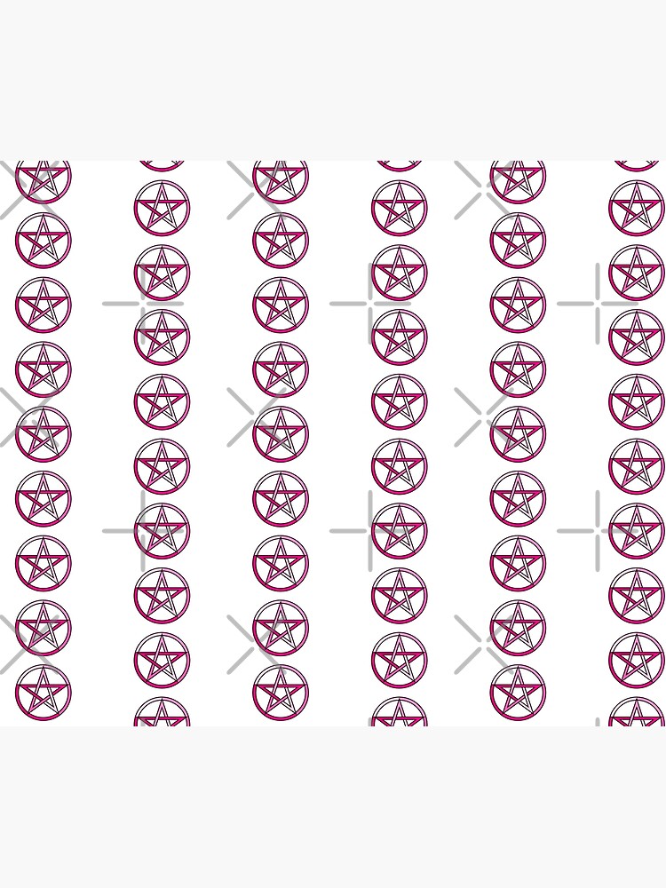 "Pink Pentagram Pentacle" Throw Blanket by WiccaFairy | Redbubble