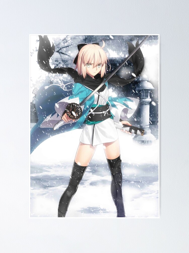 "Fate Grand Order (FGO) - Okita Souji " Poster by WaboBabo | Redbubble