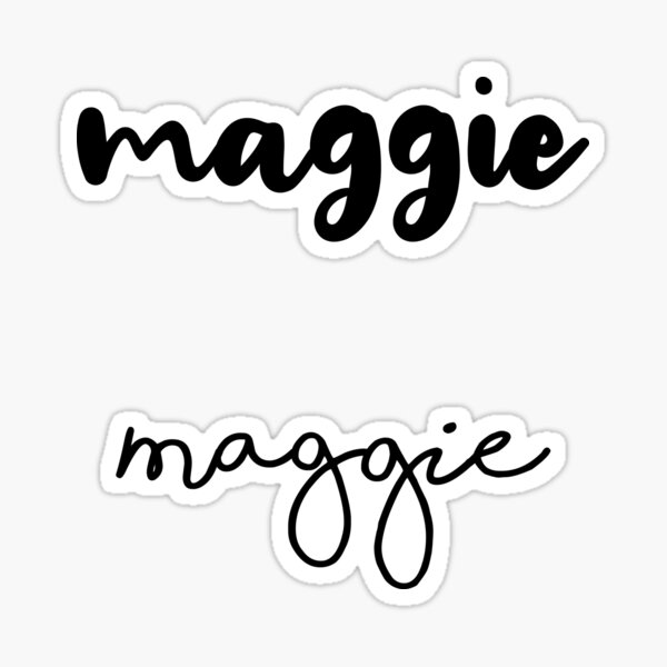 "Maggie Name Stickers" Sticker by the-college-gal | Redbubble