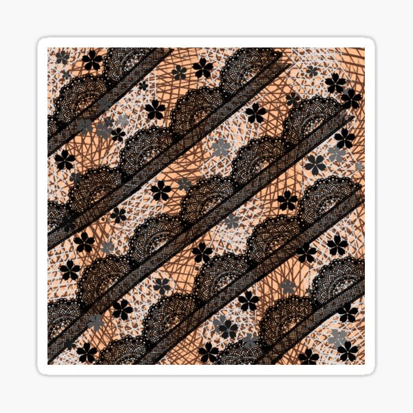 "Gothic lace pattern" Sticker by ArtbyPriscilla | Redbubble