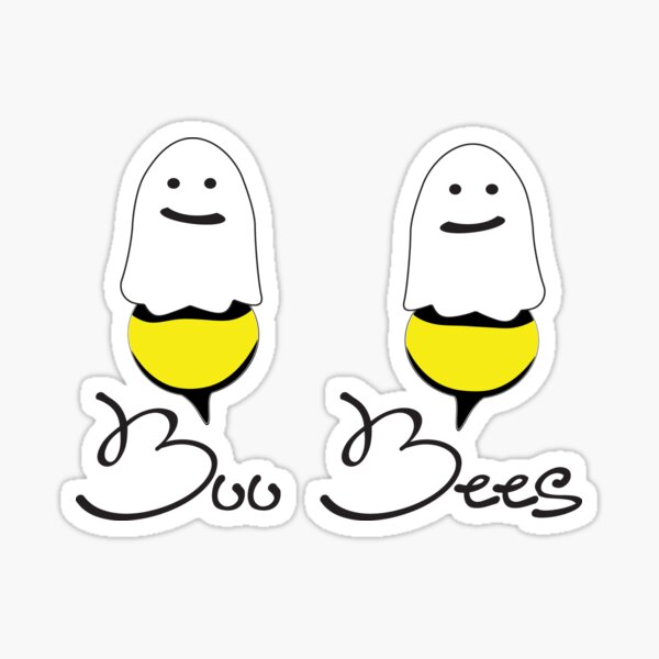 "Boo Bees" Sticker for Sale by damhotpepper | Redbubble