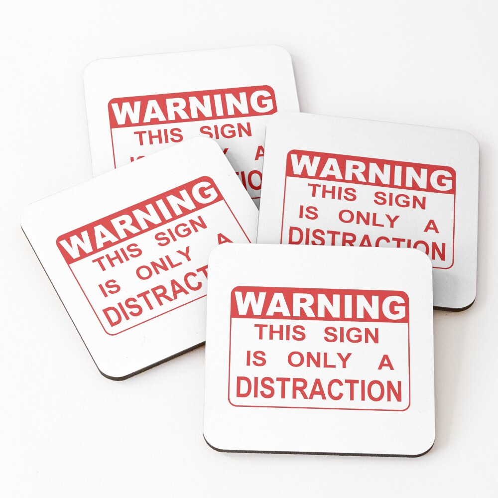 "Funny Warning Distraction Sign" Sticker for Sale by rott515 | Redbubble