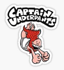 Captain Underpants Stickers | Redbubble