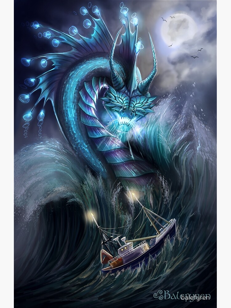 "leviathan" Metal Print for Sale by balefyren | Redbubble