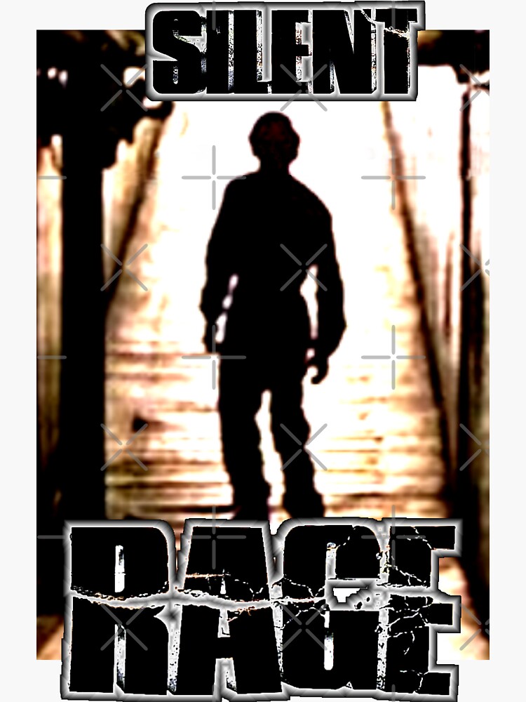 "Silent Rage!" Sticker for Sale by SynthOverlord | Redbubble