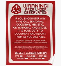 Scp Posters | Redbubble