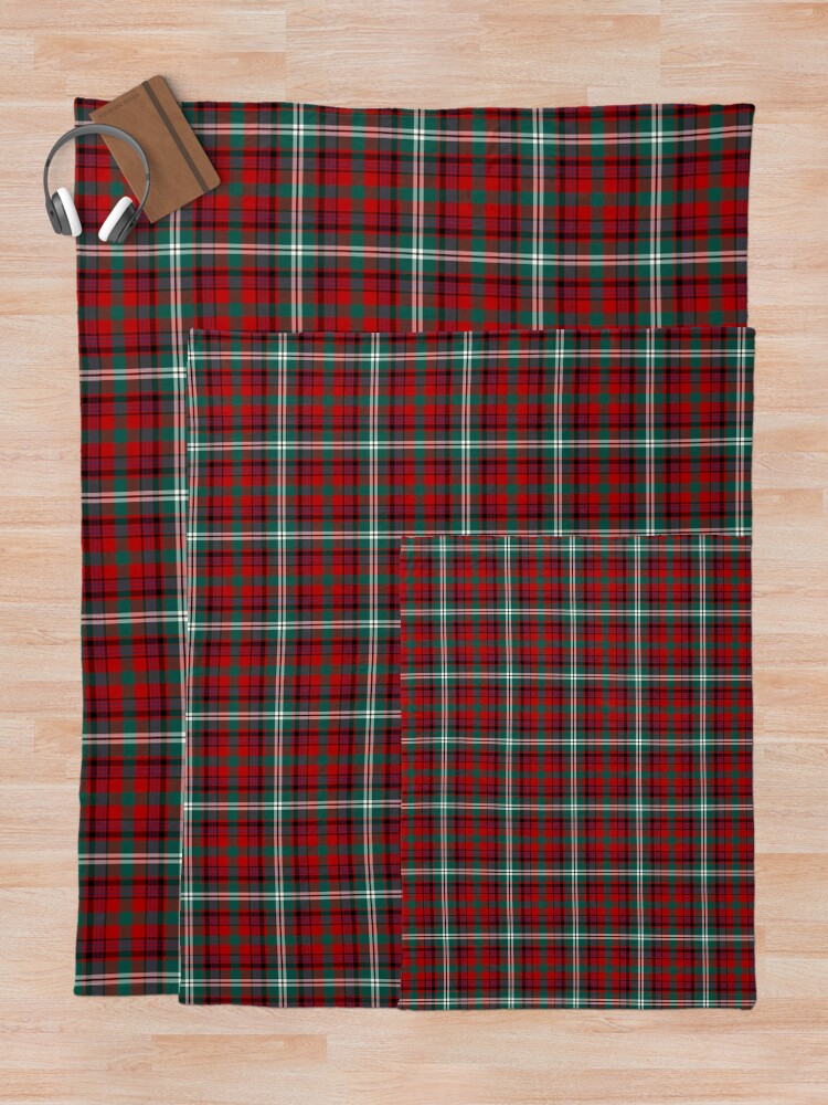 "Maguire Tartan Pattern Red Irish Plaid" Throw Blanket for Sale by ...