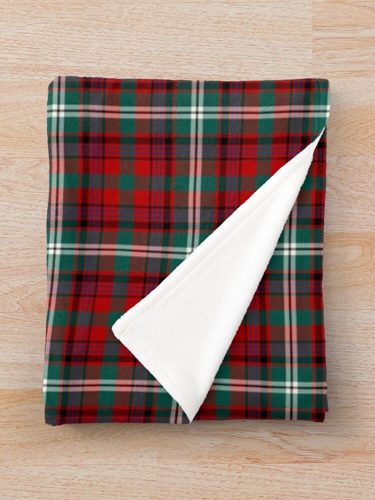 "Maguire Tartan Pattern Red Irish Plaid" Throw Blanket for Sale by ...