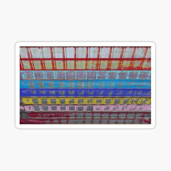 "Colored roof." Sticker by sandal8684 | Redbubble