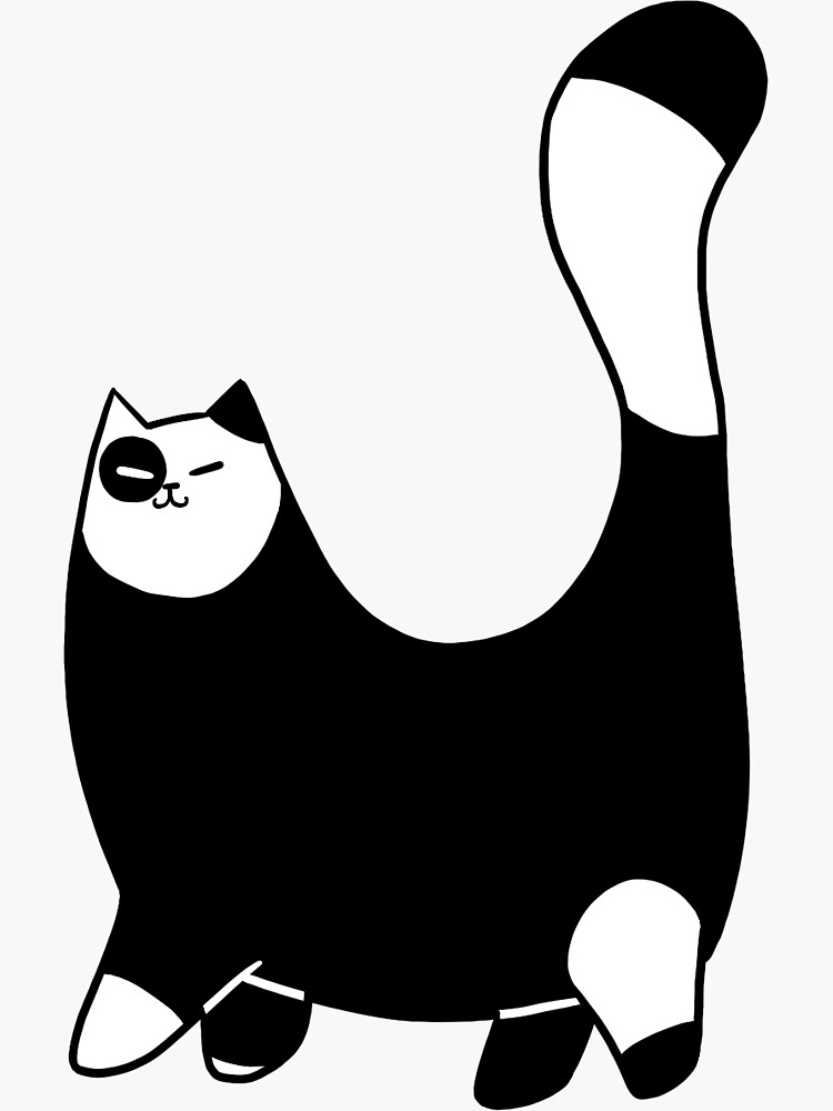 "Sashaying Kitty" Sticker by LeMochibi | Redbubble