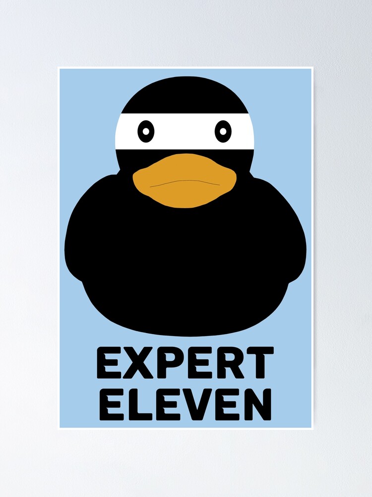 "Expert Eleven duck - original gift design" Poster for Sale by ...