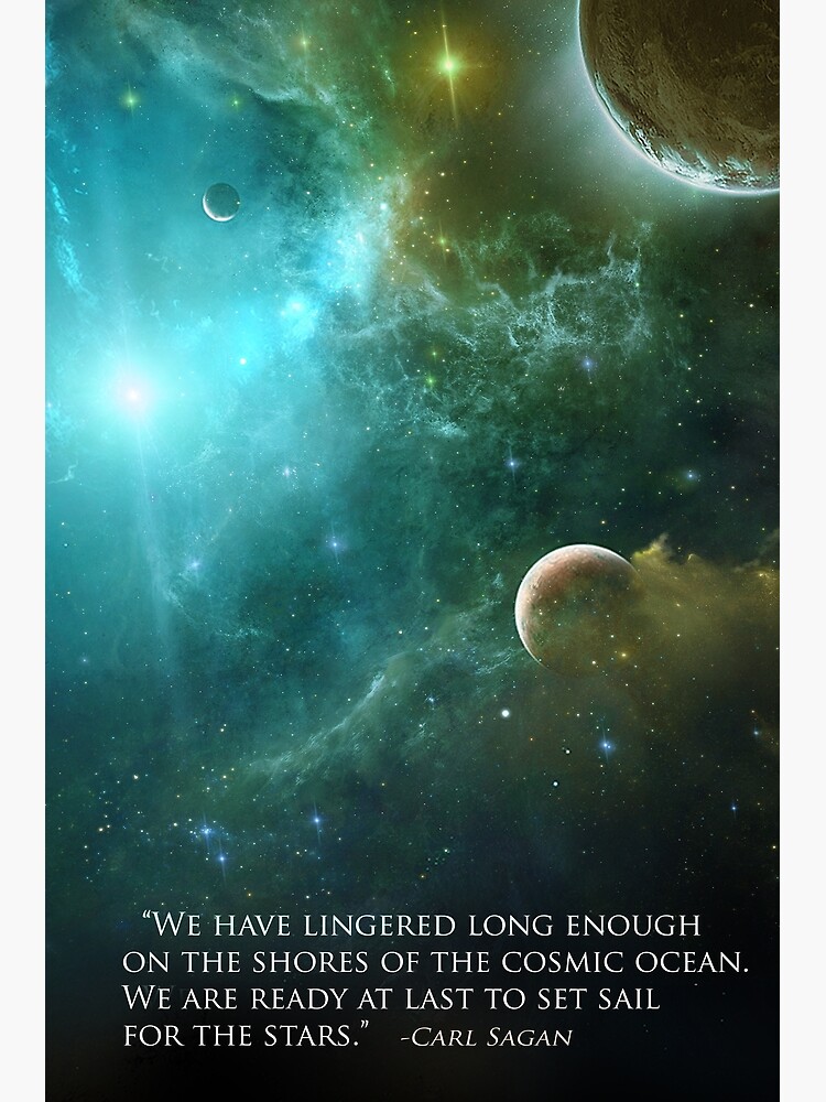 "Carl Sagan Space Quote Art" Poster for Sale by lynxcollection | Redbubble