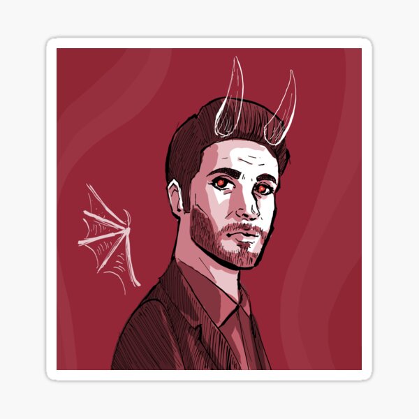 "Lucifer Morningstar" Sticker by Bishmuth | Redbubble