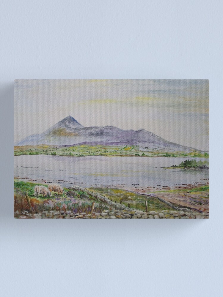 "Croagh Patrick in watercolour" Canvas Print for Sale by joetrodden ...