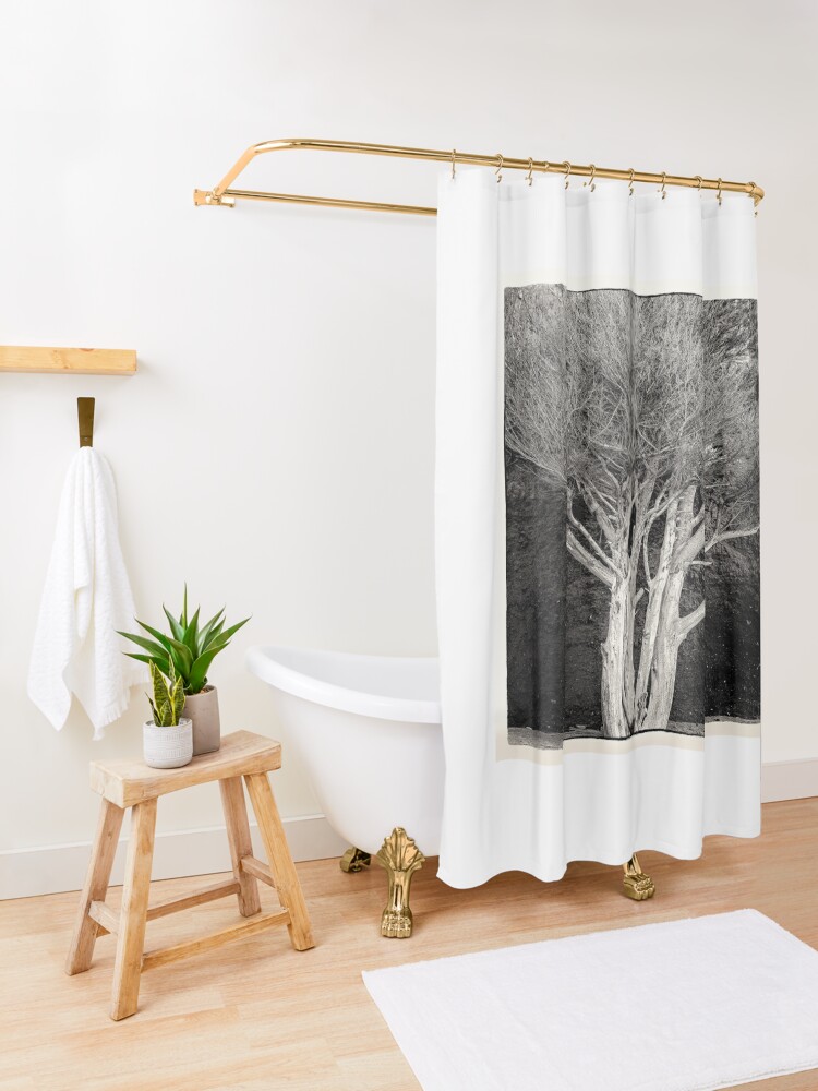 "Tree on Praa Sands" Shower Curtain by VikramKamerkar | Redbubble