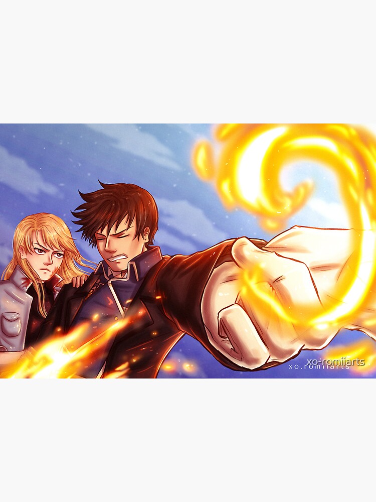 "Roy and Riza" Sticker for Sale by xo-romiiarts | Redbubble
