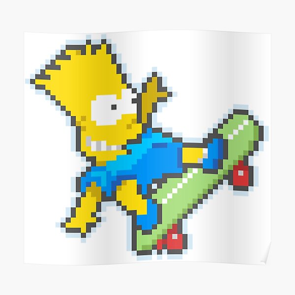 "Arcade Bart" Poster by Guysaac | Redbubble