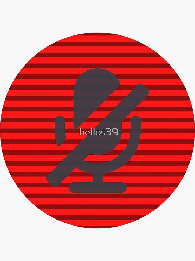 "Mute symbol VRchat" Sticker for Sale by hellos39 | Redbubble