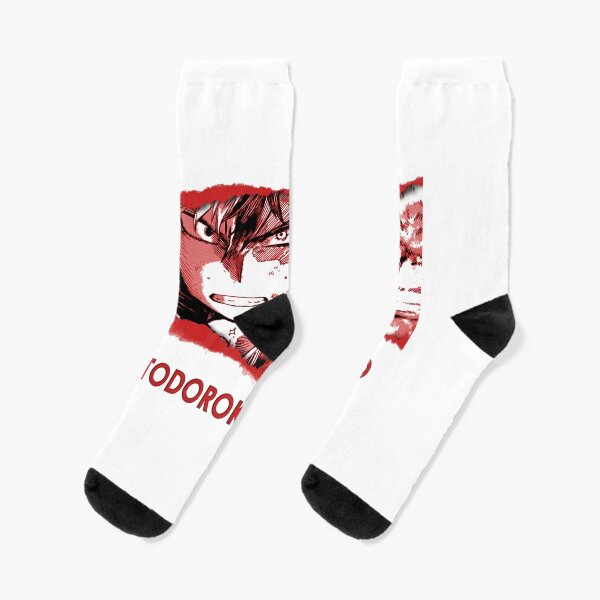 "Todoroki MHA" Socks for Sale by Angellinx3 | Redbubble