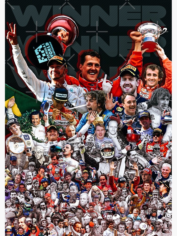 "Every F1 Grand Prix Winner" Art Print by TheZestyOranges | Redbubble