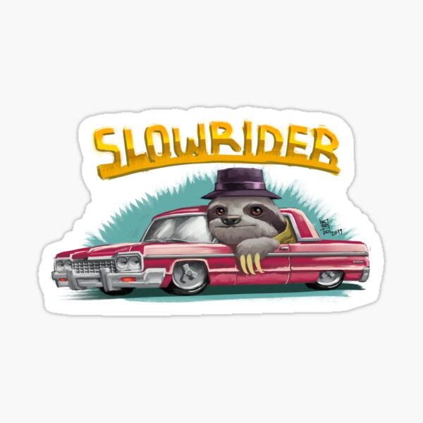 "Slow Rider" Sticker for Sale by gigabeto | Redbubble