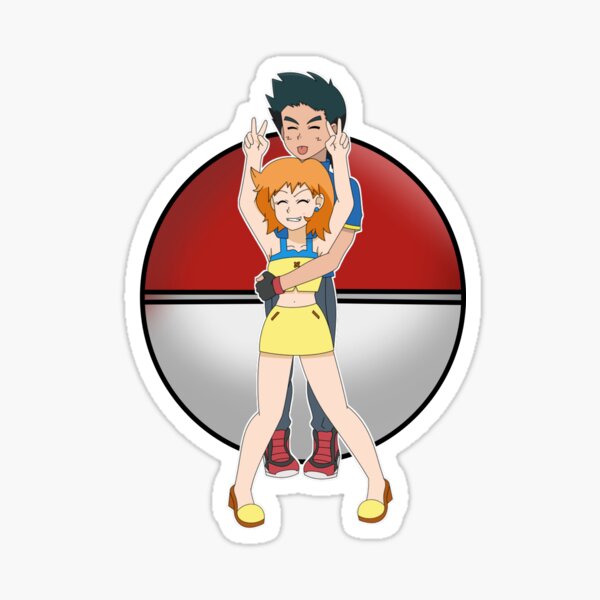 "Pokemon: Ash and Misty" Sticker by -nightshayde | Redbubble