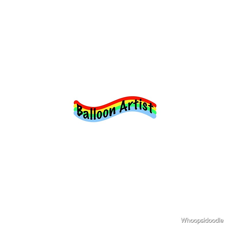 "Balloon Artist Wavy Design in Brights" by Whoopsidoodle | Redbubble