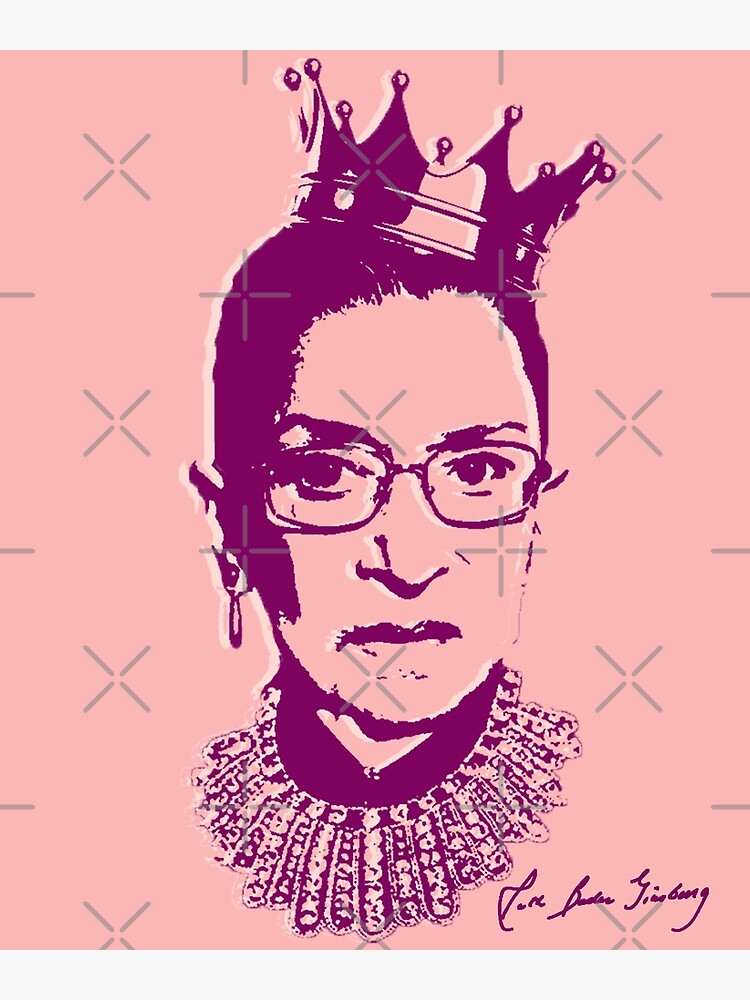 "Ruth Bader Ginsburg Autograph - RBG Signature" Framed Art Print for ...
