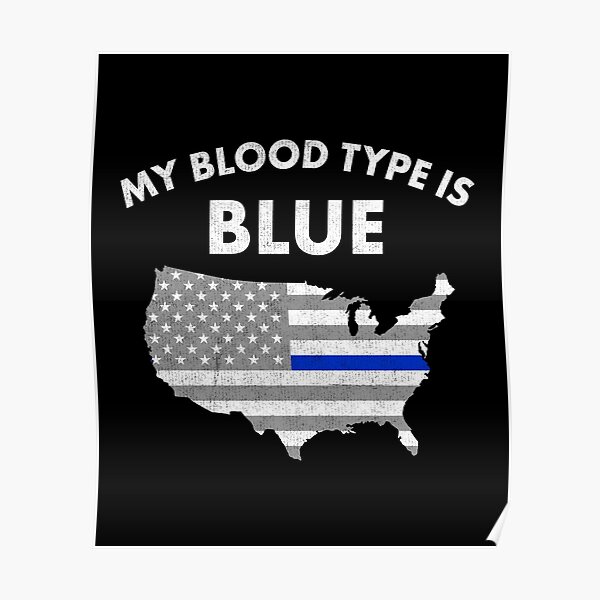 "Proud Thin Blue Line Police Officer Family Member Quote USA Flag ...