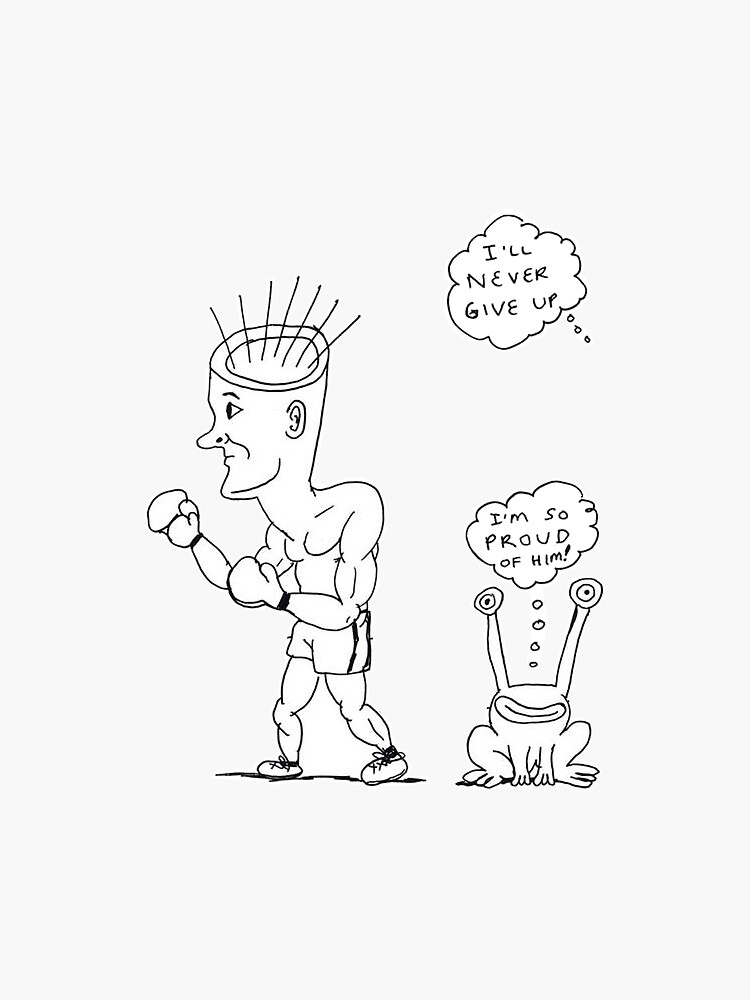 "Joe The Boxer" Sticker for Sale by silversanic | Redbubble