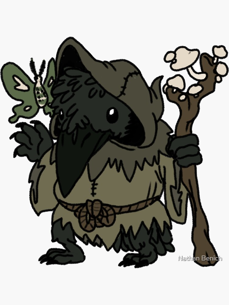 "Kenku Druid" Sticker for Sale by Nathan Benich | Redbubble