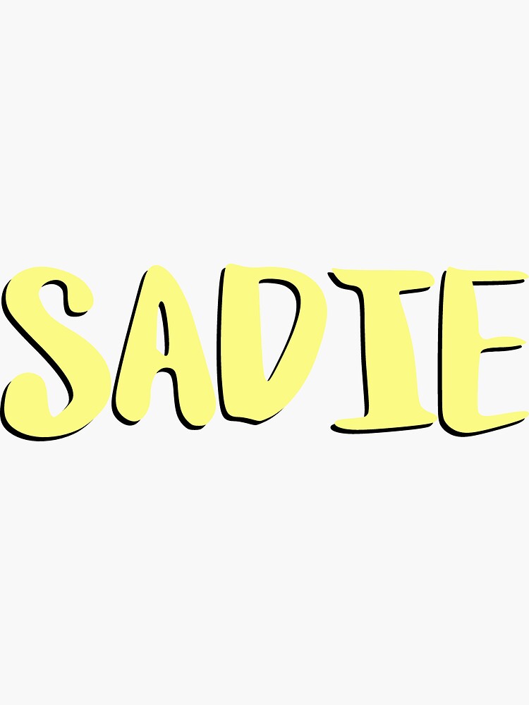 "Yellow Sadie" Sticker for Sale by FTML | Redbubble