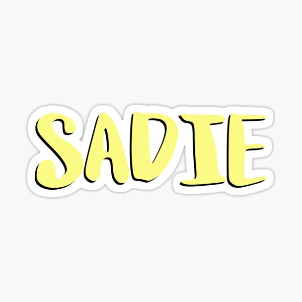 "Yellow Sadie" Sticker for Sale by FTML | Redbubble
