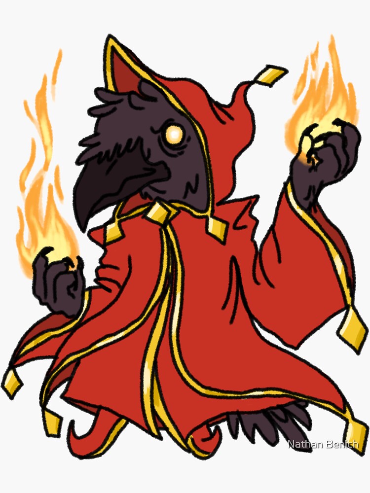 "Kenku Sorcerer" Sticker for Sale by GrapeGlasses | Redbubble