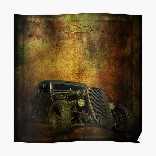 "Rat Rod" Poster by cars | Redbubble