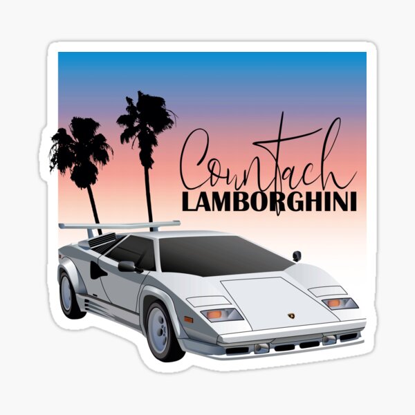 Lamborghini Countach Stickers | Redbubble