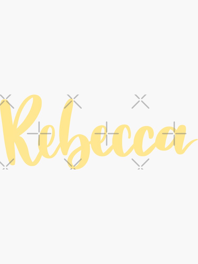 "Rebecca" Sticker by ellietography | Redbubble