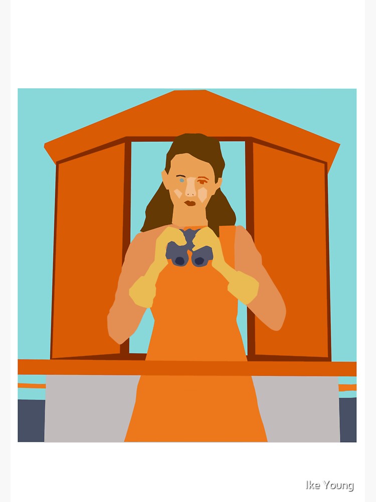 "Moon Rise Kingdom scene, Wes Anderson" Sticker for Sale by isaac010101 ...