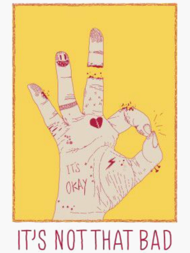 "any its not that bad" Sticker for Sale by imbaby | Redbubble