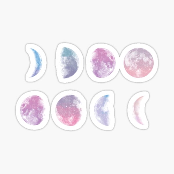"Gothic Ombre Moon Phases" Sticker for Sale by ClassicalHollow | Redbubble