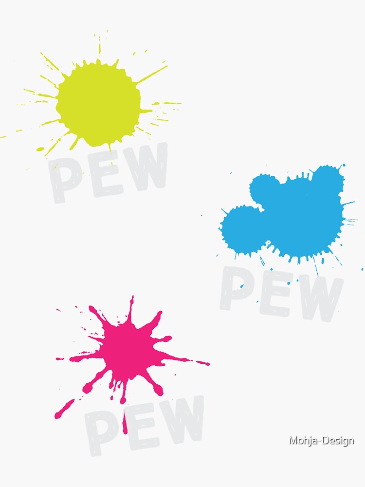"Paintball - hit points Color splash" Sticker for Sale by Mohja-Design ...