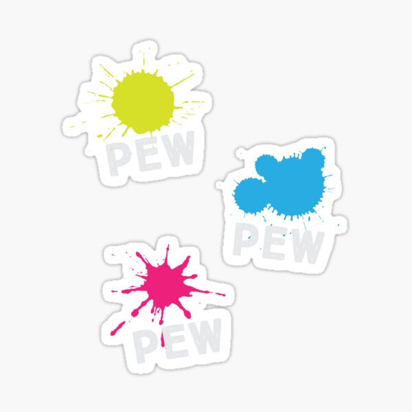 "Paintball - hit points Color splash" Sticker by Mohja-Design | Redbubble