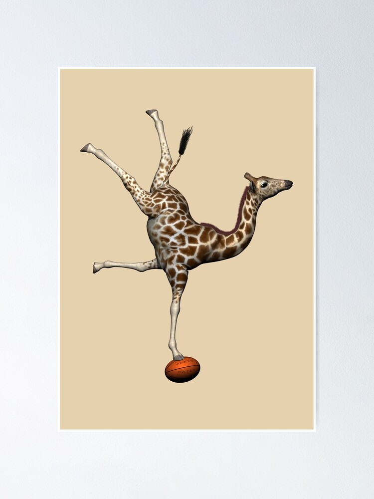 "Balancing Giraffe" Poster for Sale by Mythos57 | Redbubble