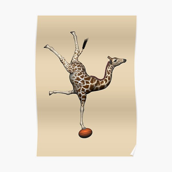 "Balancing Giraffe" Poster for Sale by Mythos57 | Redbubble